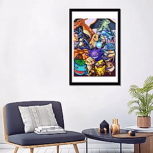 GemZono Diamond Painting Kits for Adults&Kids DIY 5D Diamond Art Paint with Round Diamonds Art Painting Kit for Home Wall Decor Gifts(40x50cm)