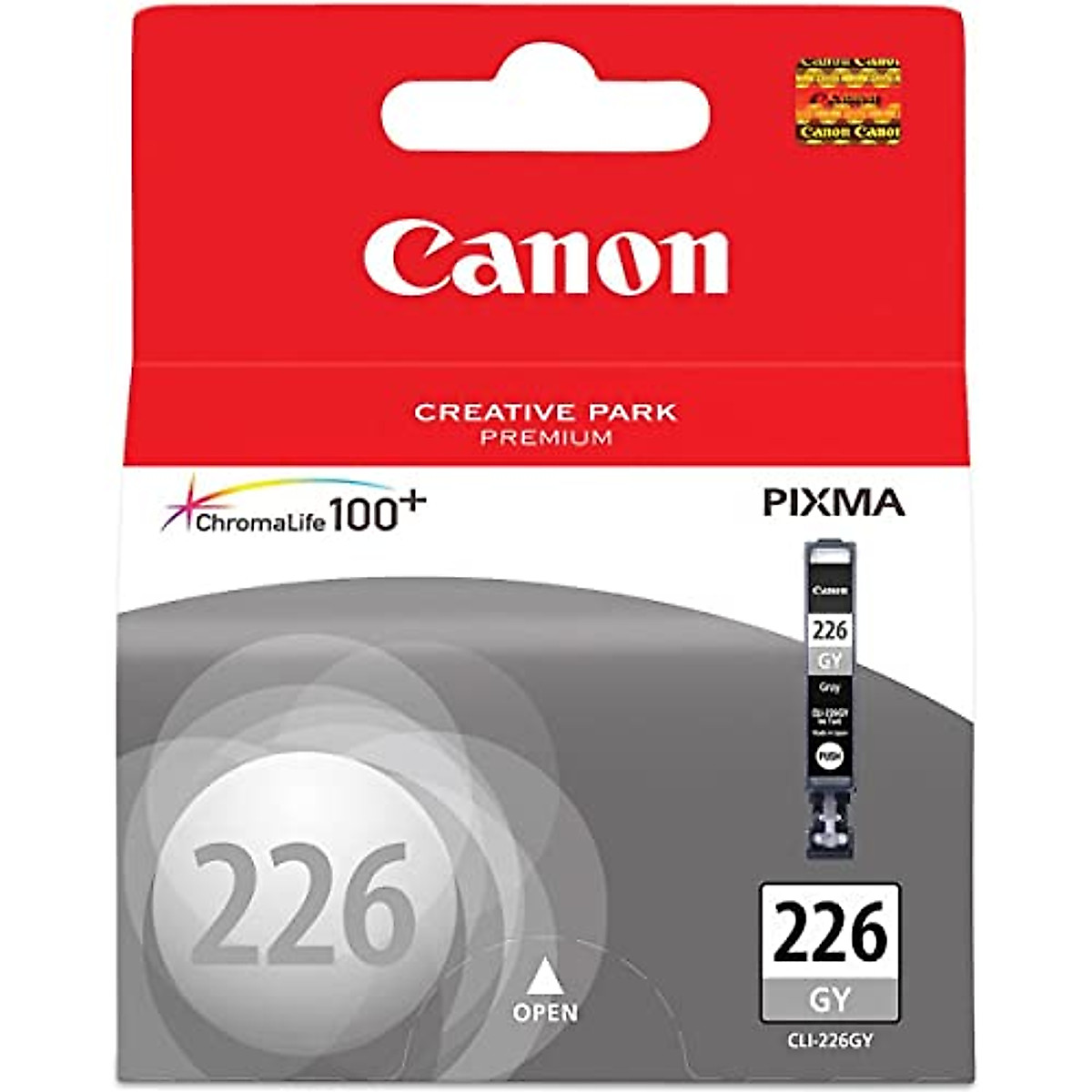 Canon CLI-226 Gray Ink Tank for Inkjet Printers for MG6120, MG6220, MG8120, MG8220 PIXMA Series Printers, 2-Pack