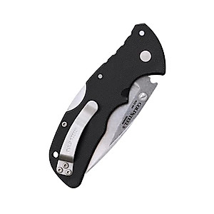 Cold Steel Mini Recon 1 3" AUS10A Spear Point Blade 4" GFN Handle Folding Knife w/Tri-Ad Lock, Ambidextrous Pocket/Belt Clip