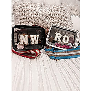 La Sorella White Clear Stadium Approved Bag, Clear Stadium Bag, Festival Bag, Clear Crossbody Bag, Customizable Clear Bag,Concert and Stadium Bag (White)