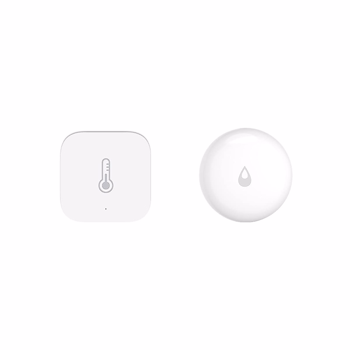 Aqara Temperature and Humidity Sensor Plus Aqara Water Leak Sensor, REQUIRES AQARA HUB, Zigbee Connection, For Remote Monitoring, Alarm System and Smart Home Automation