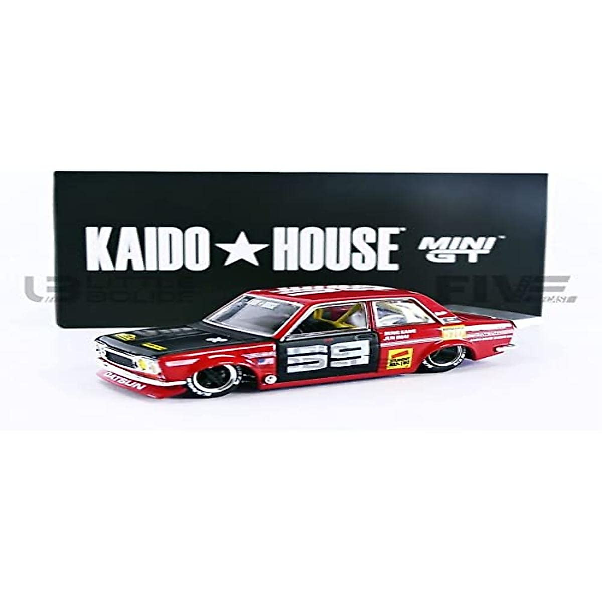 Mini GT x Kaido House 1:64 Datsun 510 Pro Street SK510 Red - KHMG003