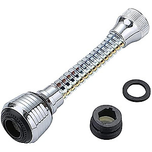 360° Rotatable Sink Faucet Head Anti-Splash Tap Booster Shower and Water Saving Faucet for Kitchen Kitchen Faucet Sprayer Attachment, Movable Faucet Extender for Kitchen Sink