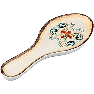 Tuscan Design Melamine Spoon Rest Holder, 9.62 Inches