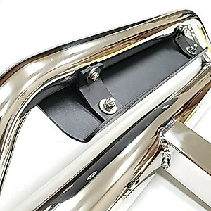 36" x 6.5" Towing Hitch Step Bar Drop Step 2" Receiver Round End Chrome Rear Bumper Guard Universal Truck Trailer
