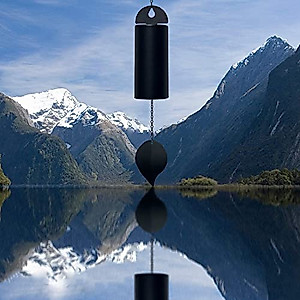 Deep Resonance Serenity Bell Large Metal Cylinder Wind Chimes Outdoor Windbell Deep Tone 30 Inch Garden Wind Chimes for Patio and Terrace Musical Windchime Outdoor and Home Decoration