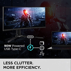 ViewSonic XG341C-2K 34 Inch 1440p 21:9 Curved Gaming Monitor 1ms, 200Hz, FreeSync Premium Pro, Mini LED, HDMI 2.1, USB C, HDR1400