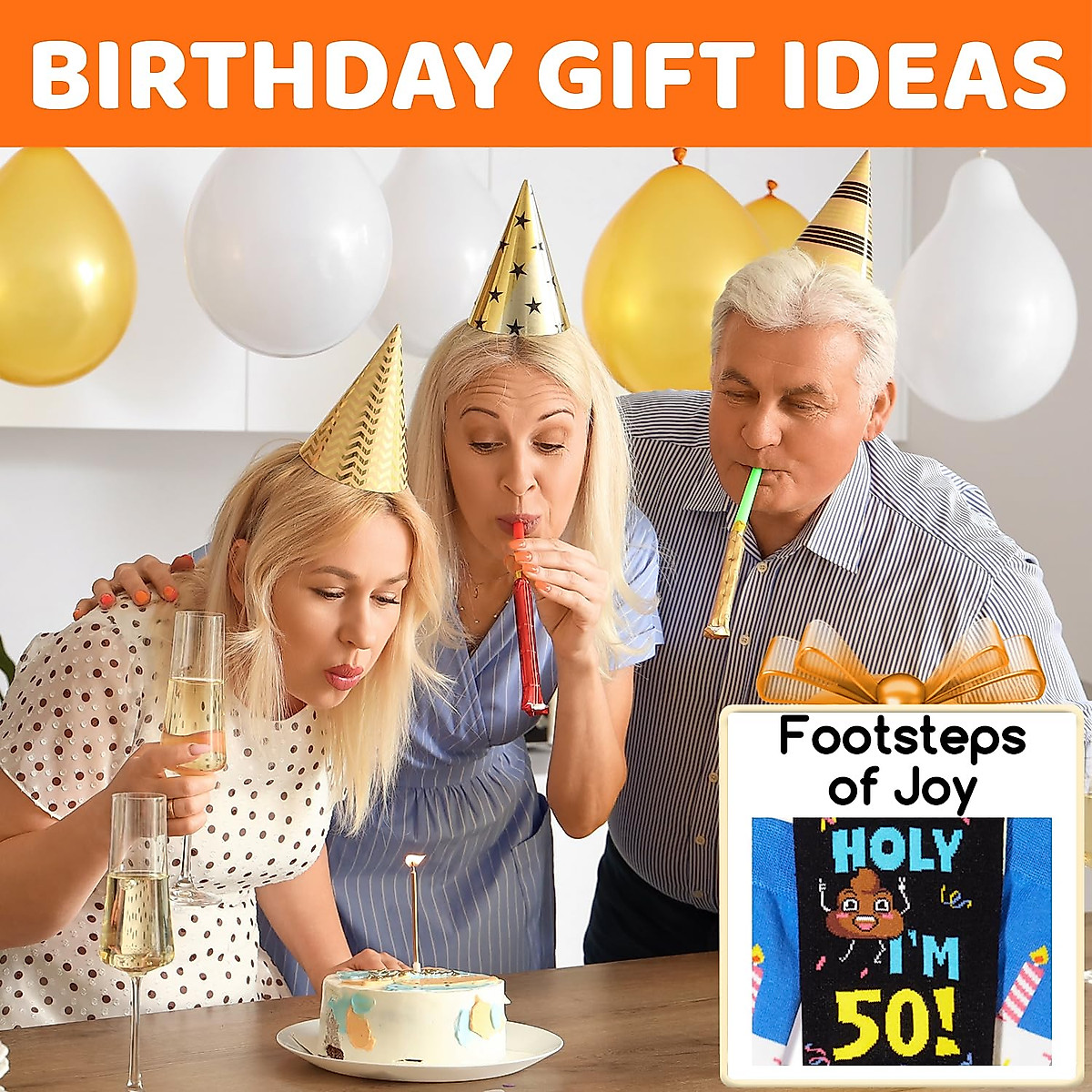 HAPPYPOP 50th Birthday Gifts for Him Her, 50 Year Old Gifts for Men Women, Gift for Guys Women in Their 50s, Gifts for 50 Year old Man Woman