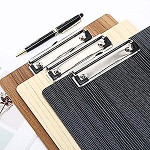 Office Supply Clipboard Wood A4 A5 Clipboard Maple Writing Pads Exam Clip Board Office School Supply Thing Item Folder Paper Desk Stationery Accessory Durable Low Profile Clip (Color : Khaki 1pcs)
