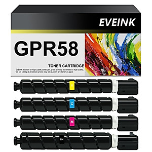 EVEINK GPR-58 GPR58 Toner Cartridge Remanufactured Compatible with CAN0N imageRUNNER Advance C256iF II C256iF III C356iF II C356iF III DX C257iF DX C357iF Printer(4-Pack)