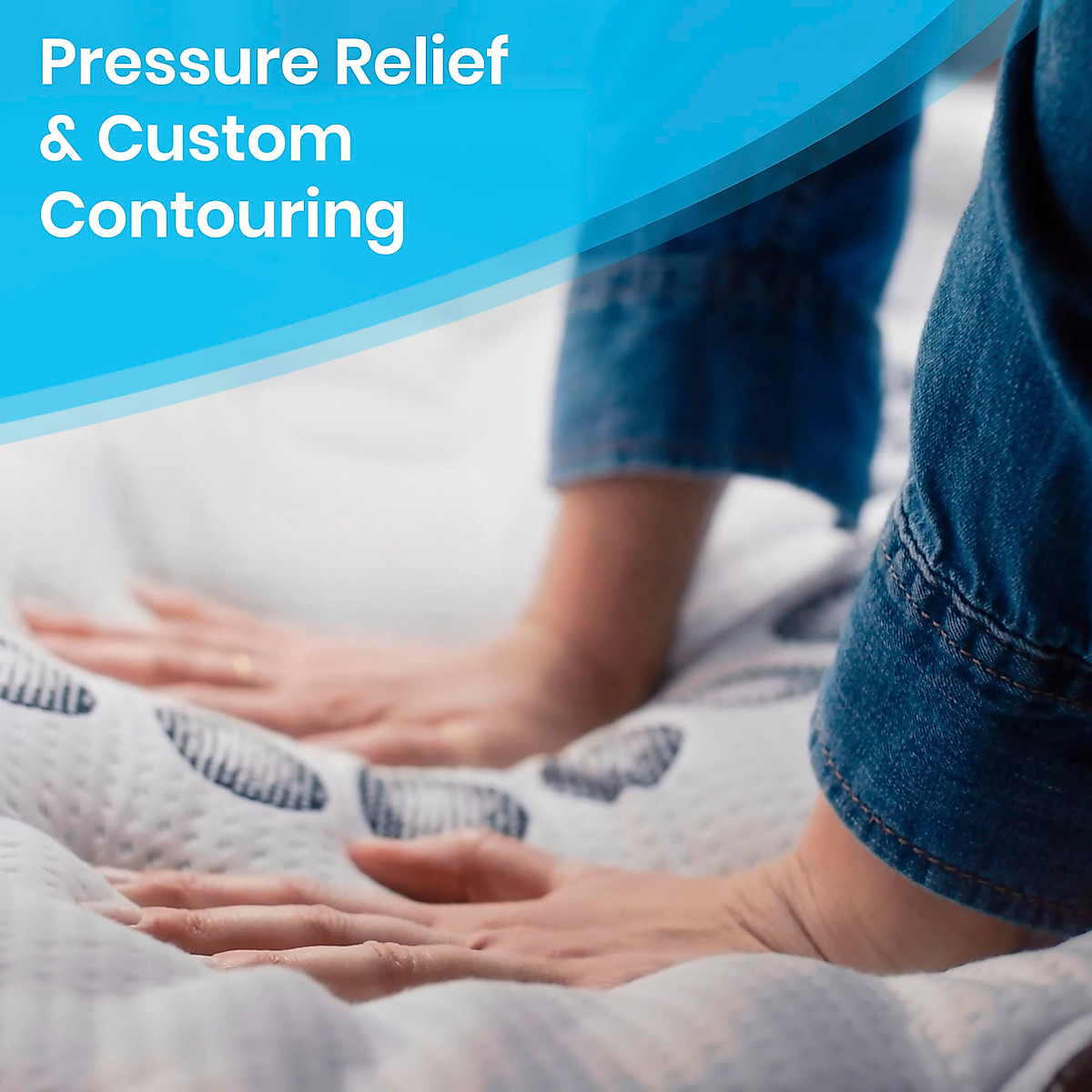 Flash Furniture Capri Comfortable Sleep 12" Hybrid Pocket Spring and Foam Mattress in a Box, Foam Pocket Spring Hybrid Mattress, Pressure Relief, King