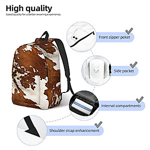 VGFJHNDF Red and white cowhide print Canvas Backpack,Canvas Backpack for Any Adventure