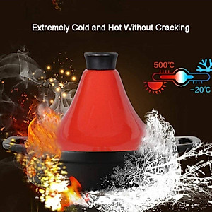 Kitchen Pot Cooking Pot Cooking Pot, Braiser Pan with Ceramic, Tagine Pot Cooking Pot Home Soup Pot Slow Cooker, Multipurpose Use Be applicable compatible for Home Kitchen or Restaurant Ceramic