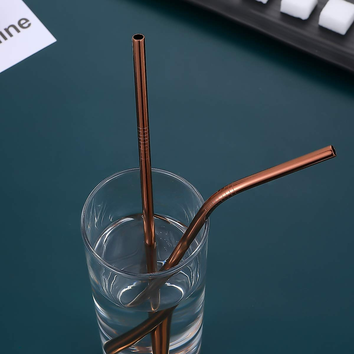 Travel Utensils,Reusable Silverware Set To Go Portable Cutlery Set with a Waterproof Carrying Case for Lunch Boxes Workplace Camping Picnic (Rosegold)