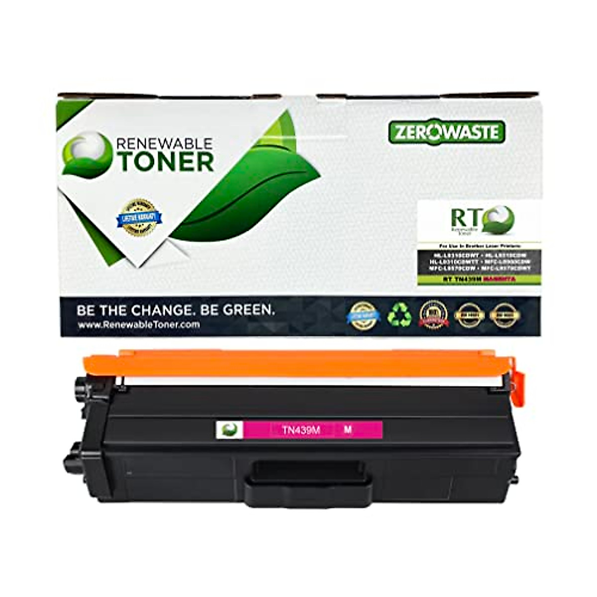 Renewable Toner TN-439M Compatible High Yield Replacement for Brother TN439 TN439M | for Use in HL-L9310CDWT HL-L9310CDW HL-L9310CDWTT MFC-L9570CDW MFC-L9570CDWT (Magenta)