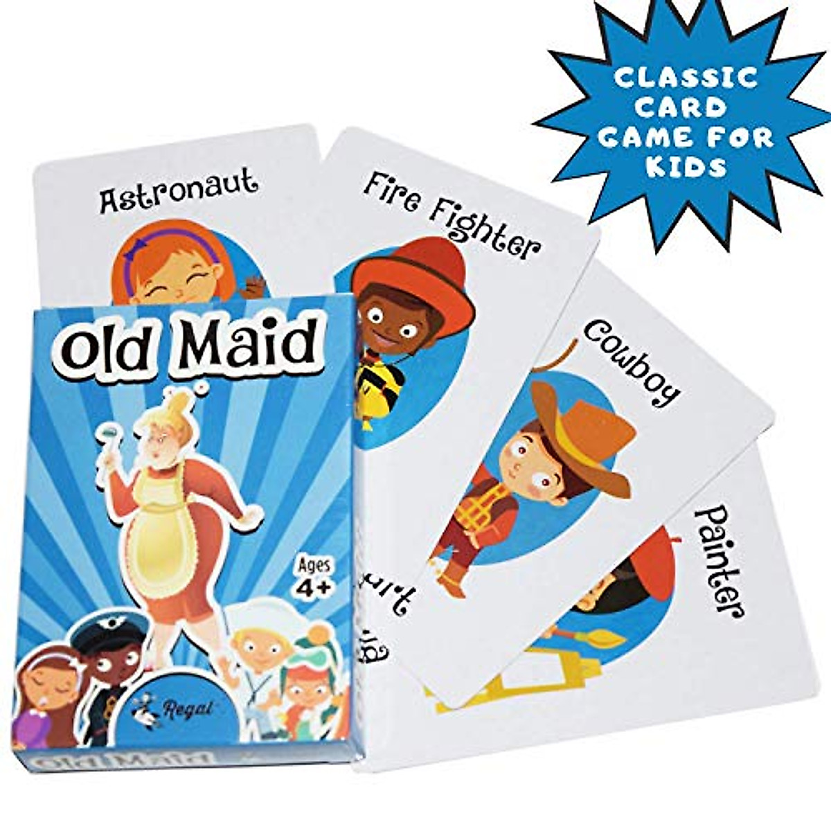 Regal Games - Classic Card Games - Old Maid - Card Game Gift for Christmas, Birthdays, Holidays, and Family Gatherings