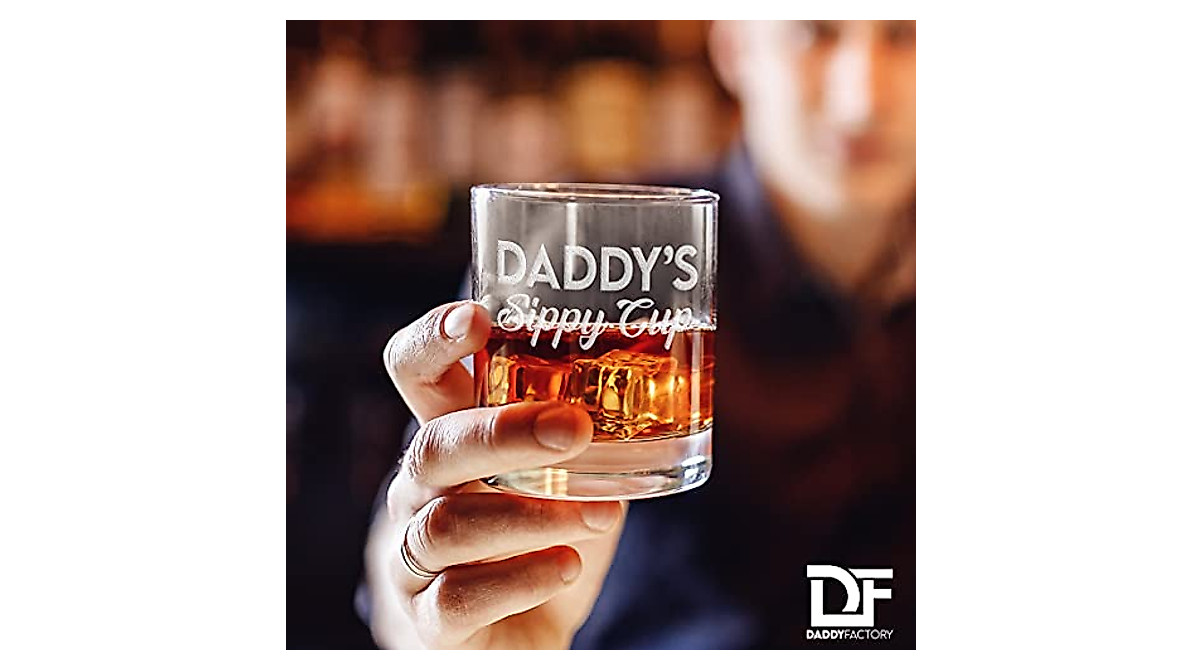 Daddy's Sippy Cup Whiskey Glass - Perfect Gift for New Dads