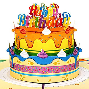 Paper Love Happy Birthday Cake Pop-up Card (Birthday Cake)