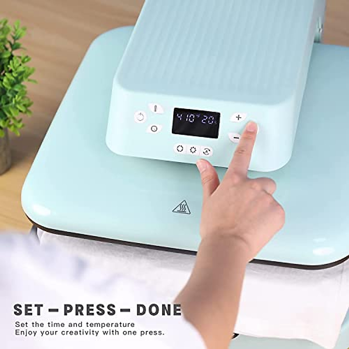 HTVRONT 15"x15" Heat Press Machine for T-Shirts & HTV Heat Transfer Vinyl Bundle: 20 Pack 12'' x 3FT Heat Transfer Vinyl Rolls