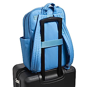 Vera Bradley Women's Cotton Utility Large Backpack, Blue Aster, One Size