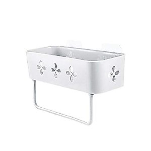 Neigei Shower Caddy Adhesive Bathroom Shelf Organizer Wall Mounted Storage Rack No Drilling Shower Shelf Bath Essentials Shampoo Spices Holder Clear Adhesive for Home/Kitchen/Bathroom Storage