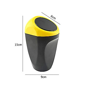 Daliuing Trash Can Wastebasket Car Trash can Recycling Bins for Bathrooms, Kitchens, Home Offices, Dorm Rooms