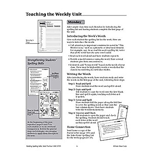 Evan-Moor Building Spelling Skills, Grade 5 - Homeschooling & Classroom Resource Workbook, Reproducible Worksheets, Teaching Edition, Spelling Strategies, Reading and Writing Skills