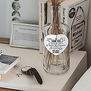 Thank You Gifts, Thank You for Being a Part of My Journey, Ornament Keepsake Sign Heart Plaque Thank You Gift, Appreciation Gifts for Women Men Friends Sister Coworkers Teachers Boss Colleague