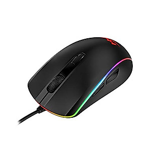 HyperX Cloud II Gaming Headset - Red (KHX-HSCP-RD) with HyperX Pulsefire Surge - RGB Wired Optical Gaming Mouse, Pixart 3389 Sensor up to 16000 DP - Black - Bundle