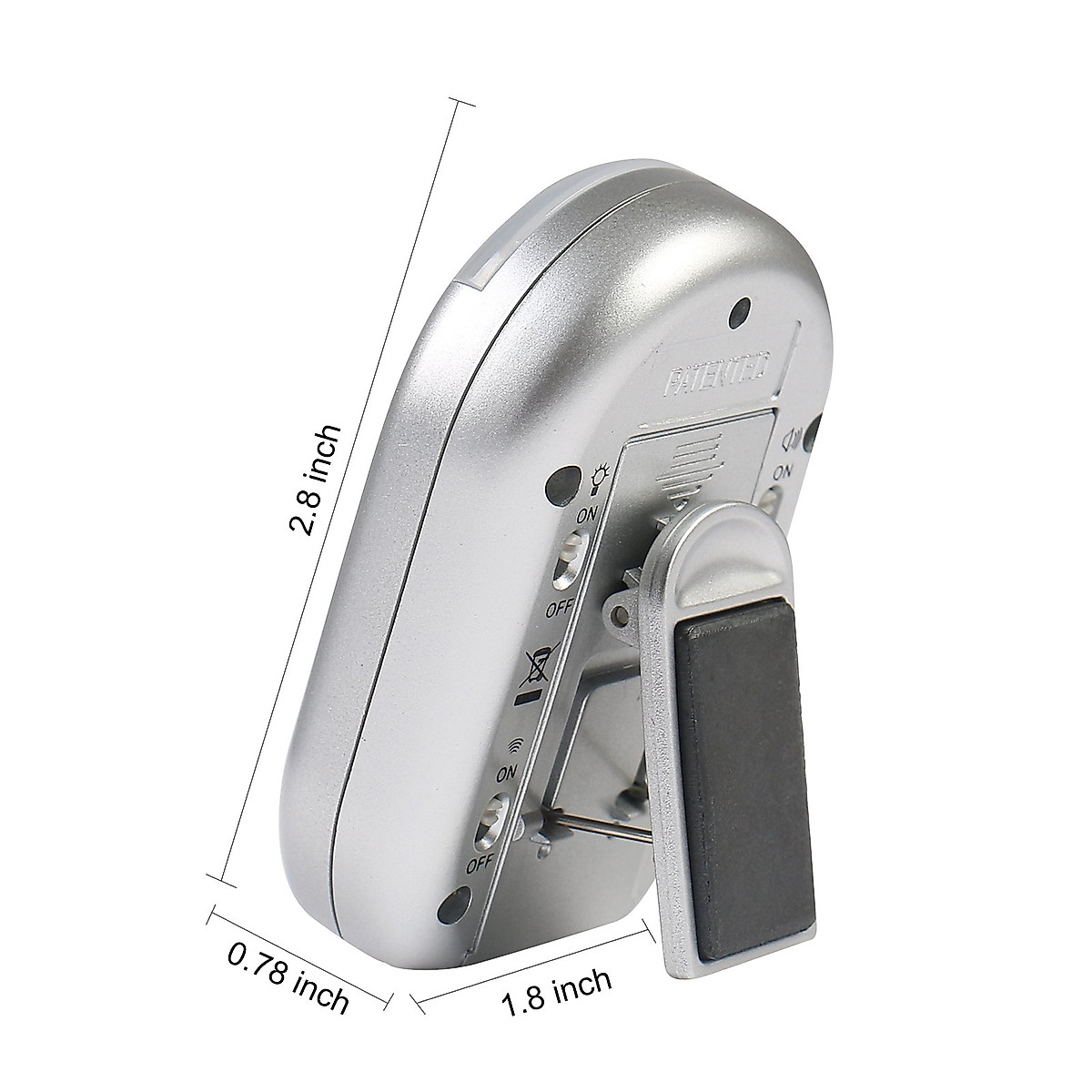 ZYQY x-wlang 3-in-1 Alerts timer 1013 with vibration ,beep and flash.(kitchen timer ,medical timer,therapeutic timer), silver