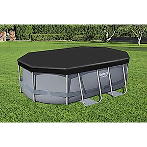 Bestway 58424 Flowclear Swimming Pool Cover, 9ft 10, Black