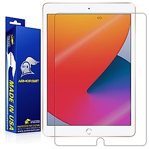 ArmorSuit 2 Pack Screen Protector for Apple iPad 9th 8th 7th Gen (10.2 inch iPad 9/8/7, 2021/2020/2019) MilitaryShield HD Clear Film - Made in USA