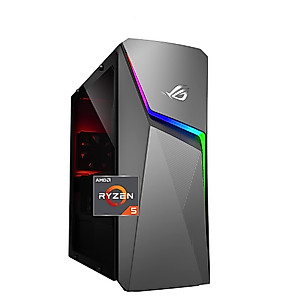 ASUS ROG Gaming Desktop, AMD Ryzen 5 3600X Processor, NVIDIA GeForce GTX 1660Ti, 64GB RAM, 2TB SSD Wi-Fi, Bluetooth, Windows 10, Bundle with JAWFOAL