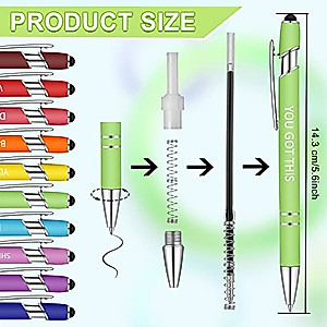 Snarky Office Pens Funny Insulting Pens Christian Ballpoint Pens Inspirational Quotes Negative Quotes Motivational Macaron Touch Stylus Pens for Office, Black Ink (10 Pieces)