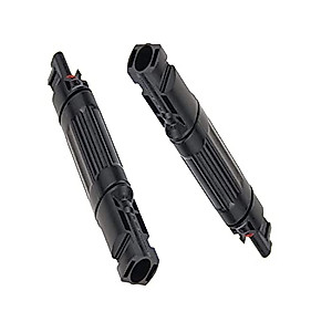 ZOOKOTO 2PCS Solar Panel PV Connector with Built in 15A Fuse Waterproof Solar Panel Cable Connector