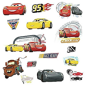 RoomMates Disney Pixar Red Cars 3 Peel and Stick Wall Decals by RoomMates, RMK3353SCS