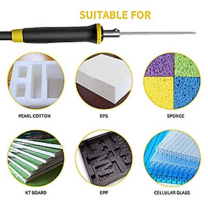 Jhua Hot Knife Foam Cutter Electric Styrofoam Cutting Tool 36W Hot Wire Foam Cutter Electric Foam Cutting Machine Pen Hot Pen 5CM Styrofoam Cutter Cutting Tool Kit