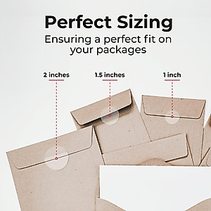 MESS Clear Round Labels (1,000/Roll, 1 Inch) Clear Round Stickers - Clear Labels and Wafer Tab Seals - Envelope Seal Stickers - Clear Stickers Circle Labels, Transparent Sealing Dots, Envelope Sealer