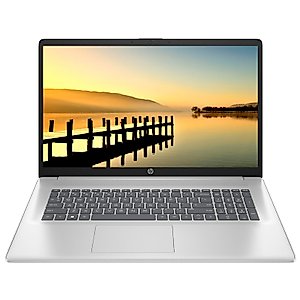 HP Essential 17.3" HD+ Laptop Computer, 32GB DDR4 RAM, 1TB PCIe SSD, Quad-Core Intel Core i3-1125G4(> i5-1035G4), Numeric Keypad, Webcam, WiFi, HDMI, TyPe-C, Windows 11, Silver, w/CUE Accessories