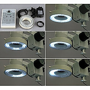AmScope LED-80AM 80-LED Lighting-Direction-Variable Microscope Ring Illuminator