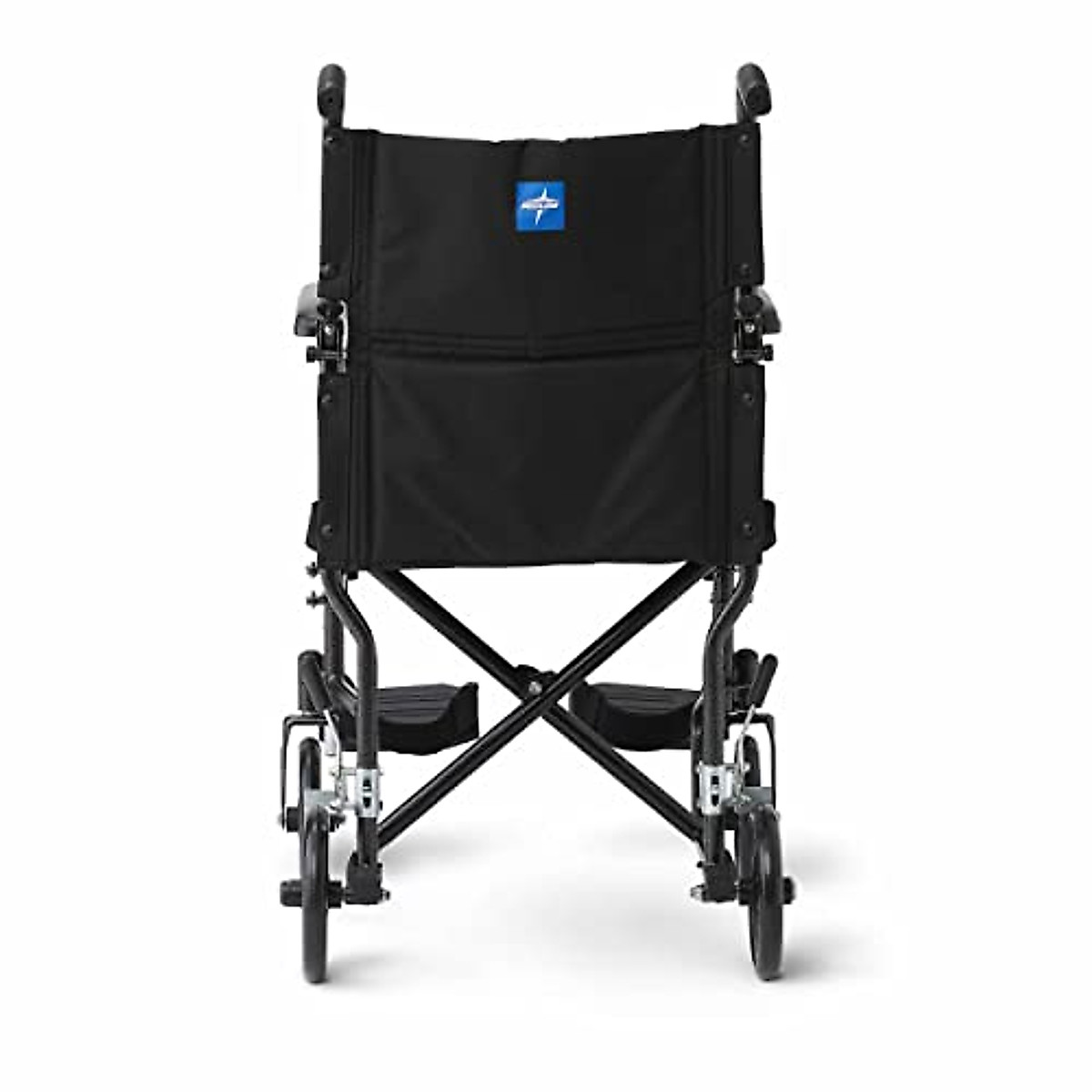 Medline Steel 17" Transport Chair, Hammertone