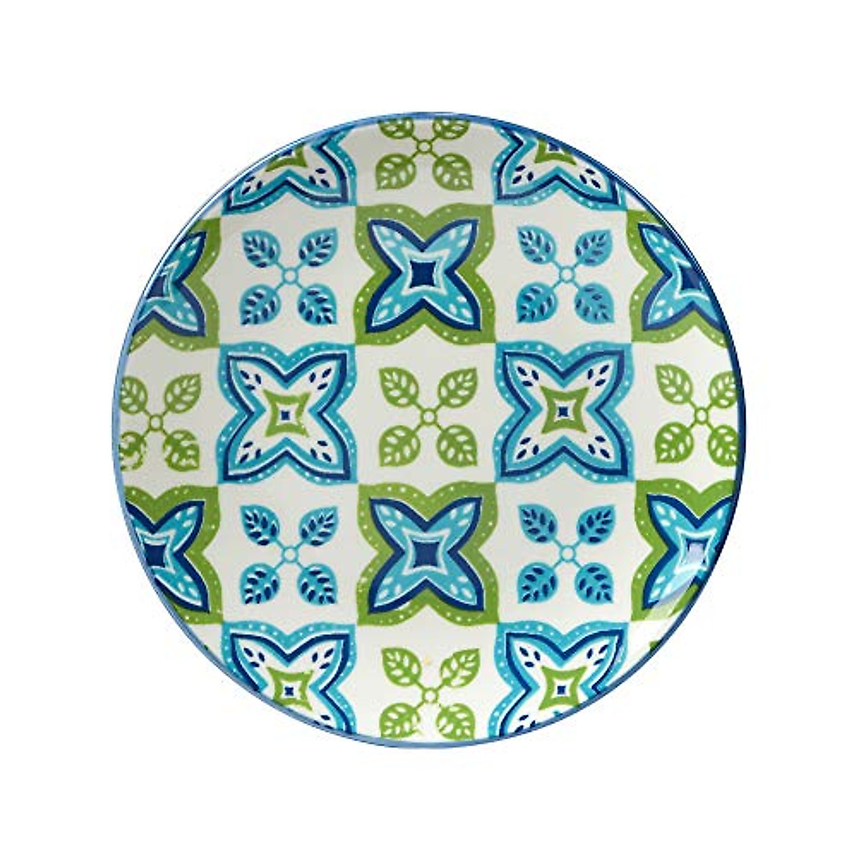 Certified International Damask Floral 6" Canape/Luncheon Plates, Set of 6 Assorted Designs, MULTI COLOR