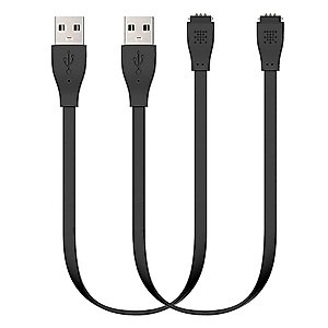 Kissmart 2Pack Charger Compatible with Fitbit Charge/Force (Not for Charge HR), Repalcement USB Charging Cable Cord for Fitbit Charge/Force