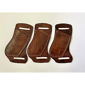 Custom Leather Sheath for Buck 110 Or 112, Water Buffalo Antique Brown Leather Sheath, Right-Hand Cross Draw to Fit on The Left-Side, Strong and Durable, Sheath Only