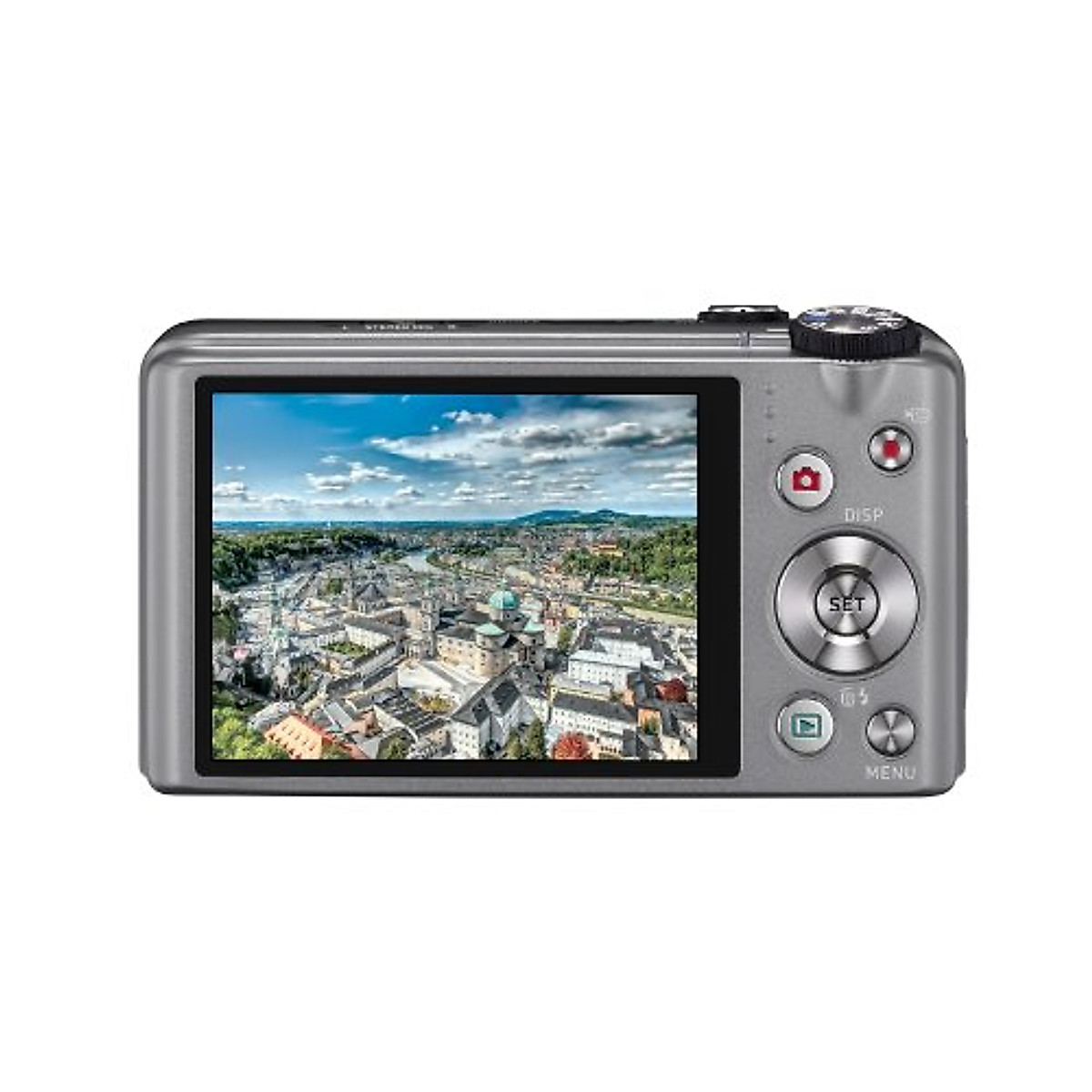 Casio High Speed Exilim Ex-ZR400 Digital Camera Silver EX-ZR400SR - International Version (No Warranty)