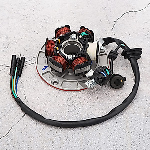Acouto Magneto Stator Plate Ignition Stator Magneto Plate Magneto Stator Replace Fit for LIFAN YX 140cc Kick Start Engine PIT PRO Trail Dirt Bike