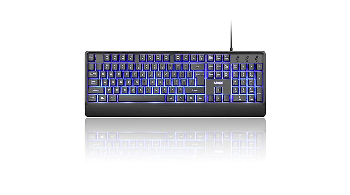 Mafiti Wired USB Backlit Keyboard - Comfortable Typing
