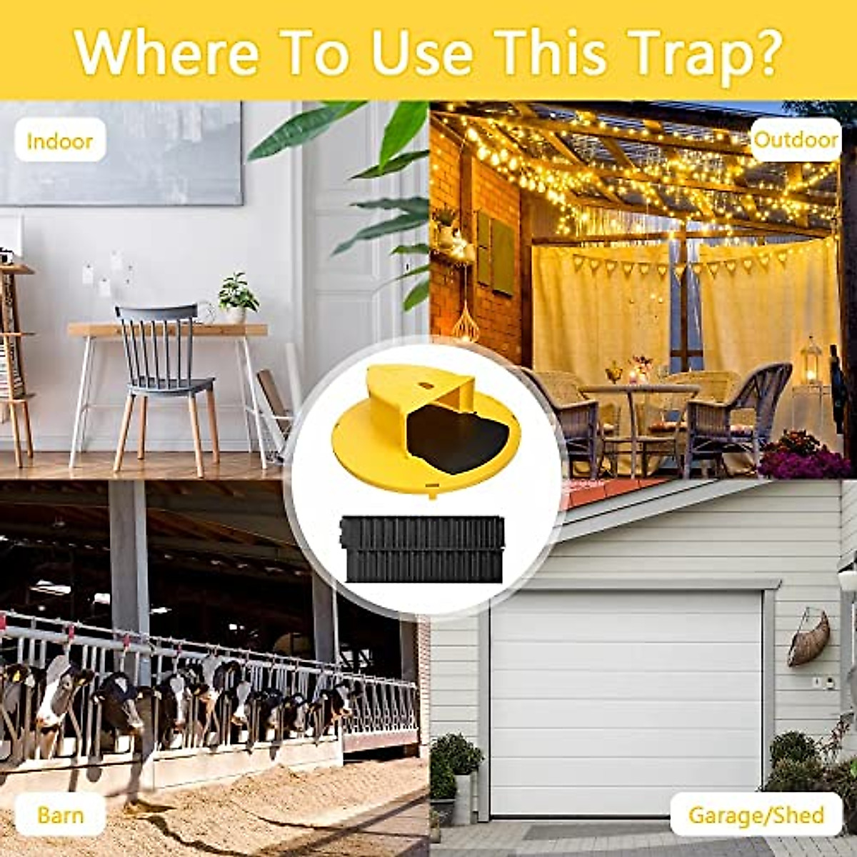 HUAPUDA 2 Packs New Bucket Lid Mouse Trap Rat Trap Bucket Lid Mouse Rat Trap Rat Trap, Reusable Mouse Control Traps Auto Reset Balance Mousetrap Catcher Indoor Outdoor