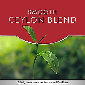 Five Roses Ceylon - 102 Tagless Teabags, (Pack of 1)