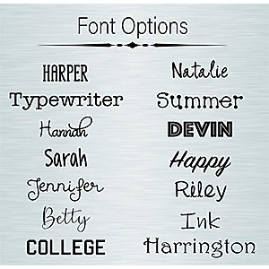 AVITO Personalized Tumbler - Laser Engraved - 20 oz Stainless Steel Skinny Tumbler - Includes Straw and Lid - Vacuum Insulated - Personalized Gift for Bridal Party, Birthday, Teacher Gift